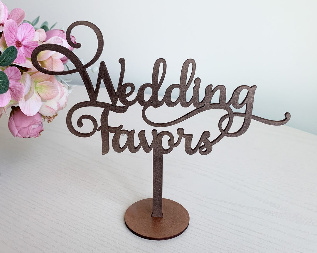 Laser Cut Wedding Signs for Wedding - Wooden Wedding Favors Sign for ...