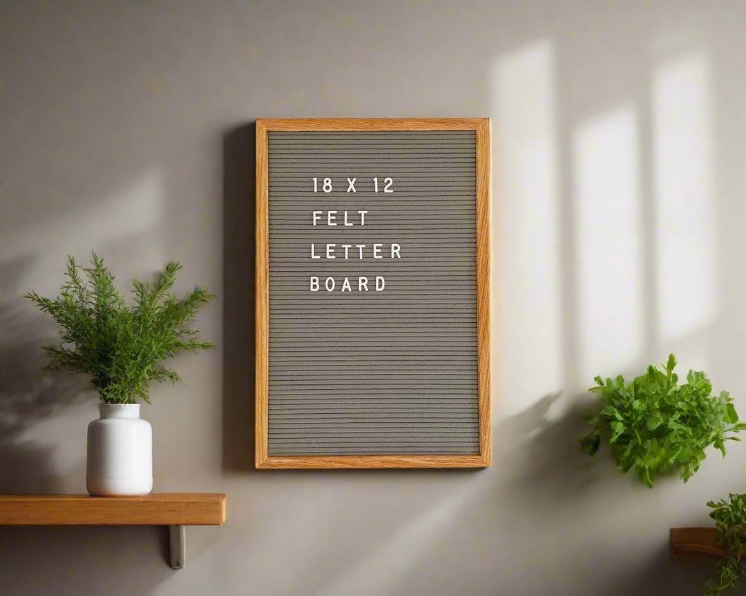 Wooden Letter Board Rustic Frame Message Board Modern Farmhouse ...