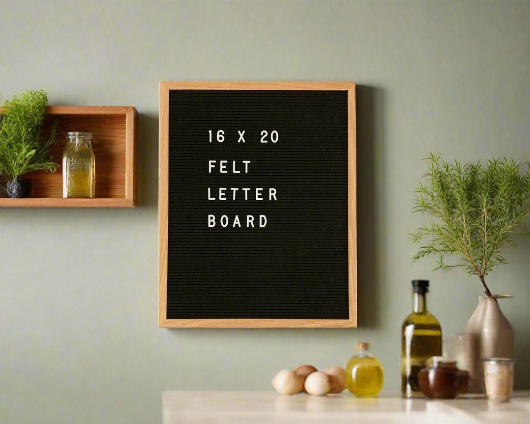 Wooden Letter Board Rustic Frame Message Board Modern Farmhouse ...