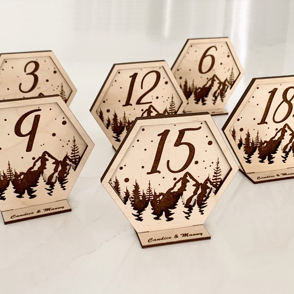 Mountain Table Numbers - Etsy