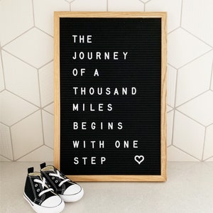 Wooden Letter Board Rustic Frame Message Board Modern Farmhouse ...