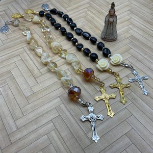 Keychain One Decade Rosary. Catholic Bag Charm. Christian Purse Clip on ...