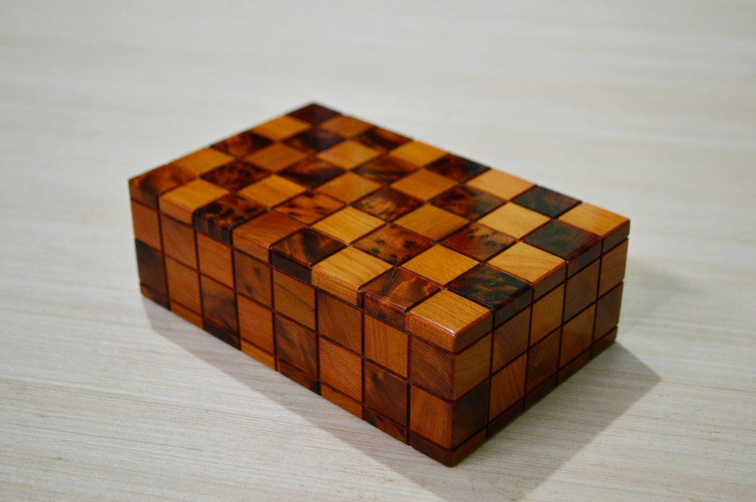 Puzzle Look Box Holz Puzzle Box Geheimbox Mystery Holzbox geheime ...