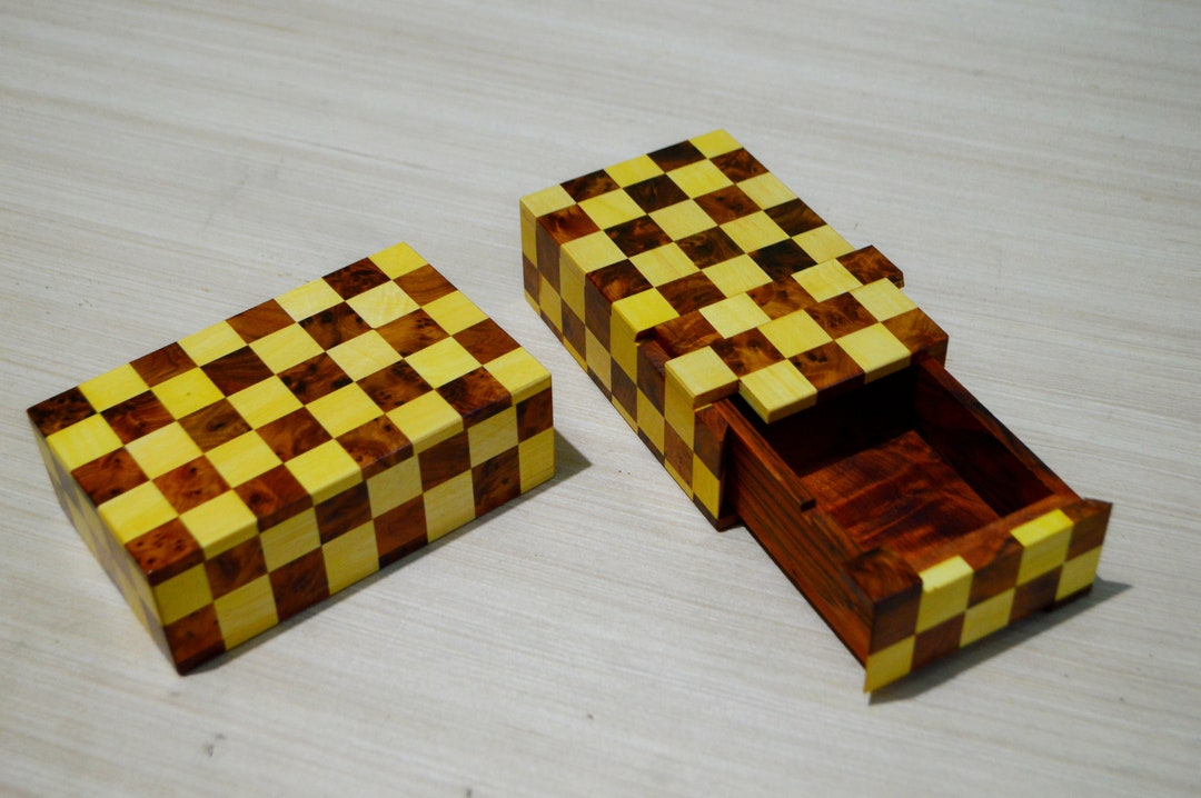Puzzle Look Box Wooden Puzzle Box Secret Box Mistery Wood Box Secret ...