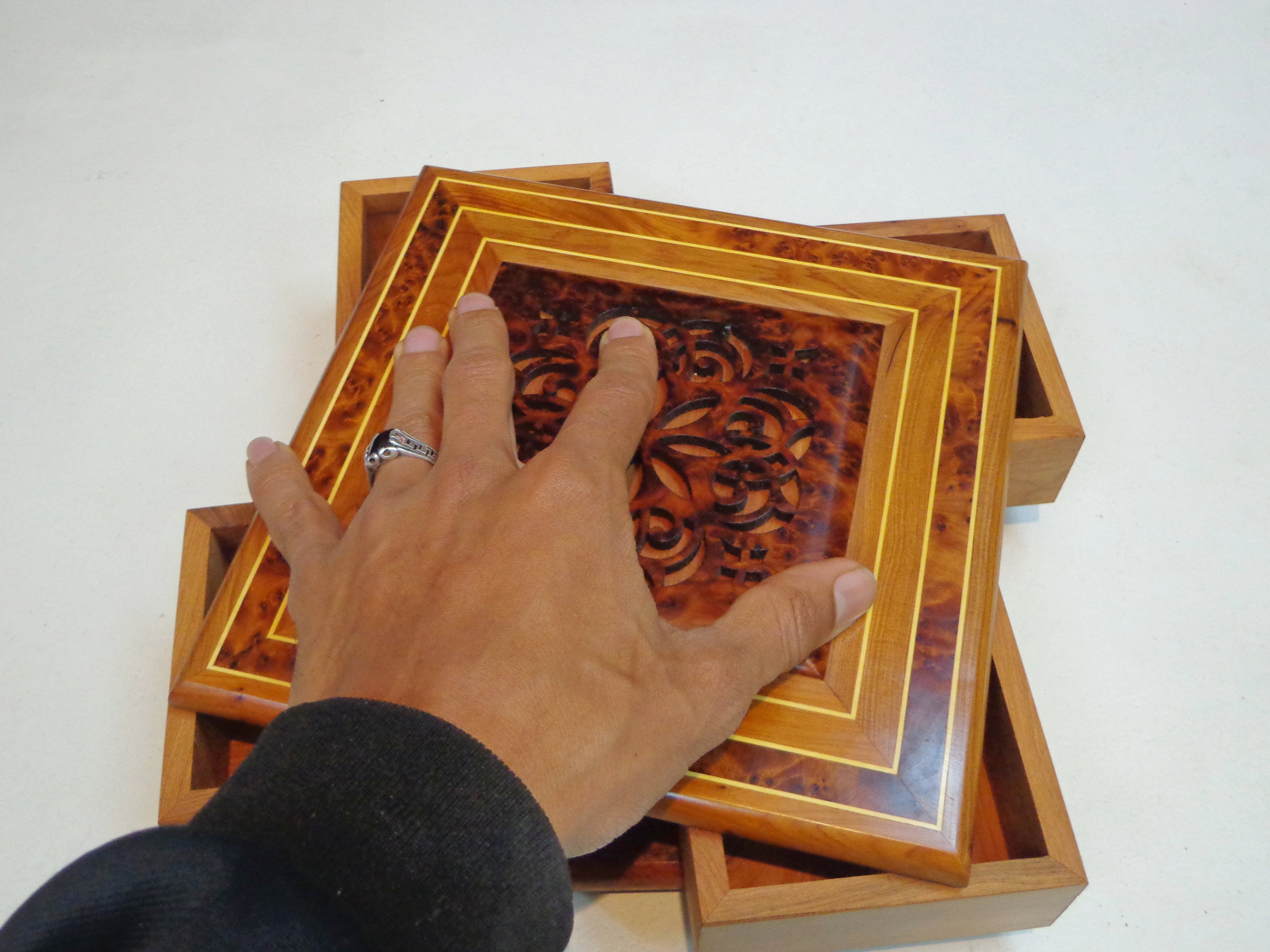 Secret Opening Thuya Wood Jewelry Box: Moroccan Puzzle Box - Etsy