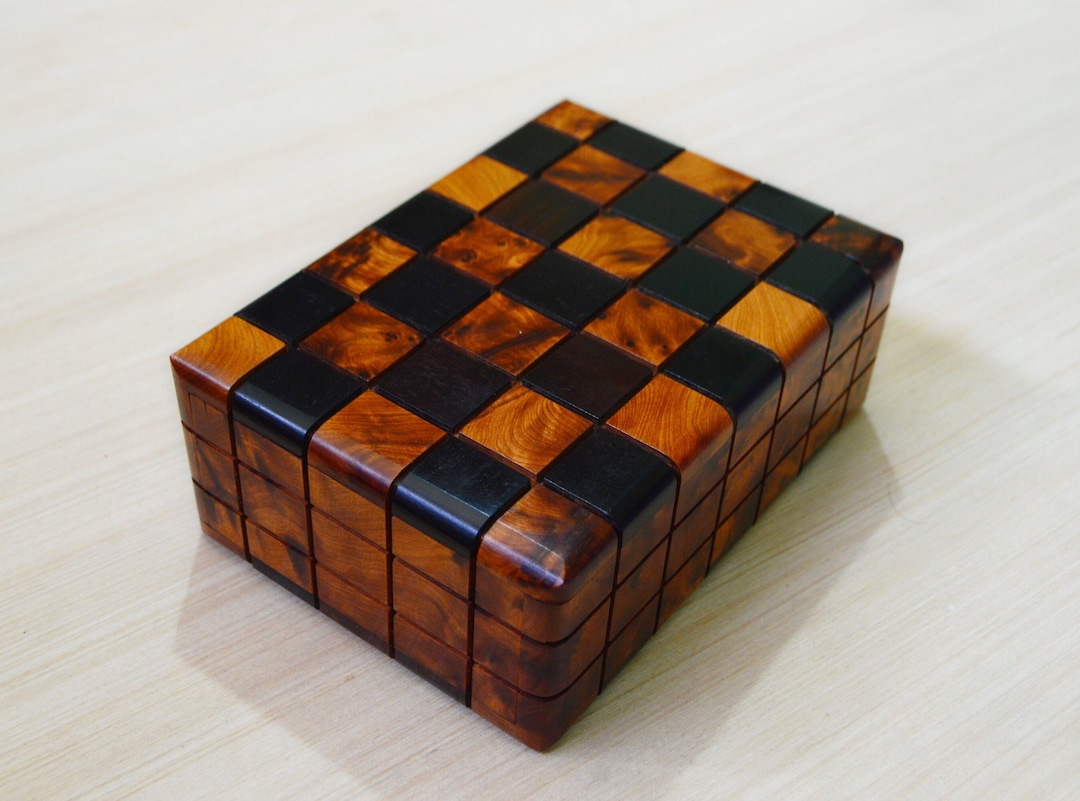 Puzzle Look Box Wooden Puzzle Box Secret Box Mistery Wood Box Secret ...