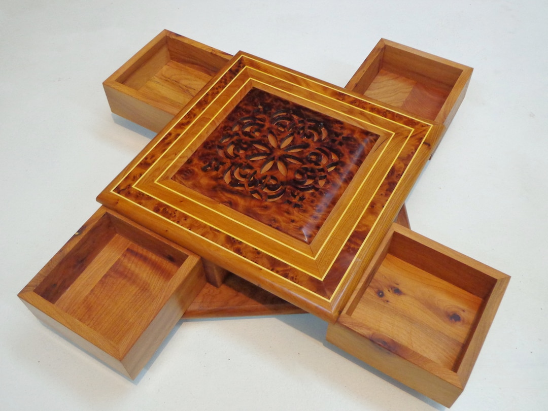 Secret Opening Jewelry Box,unique Trinket Box,home Decor,puzzle Lock ...