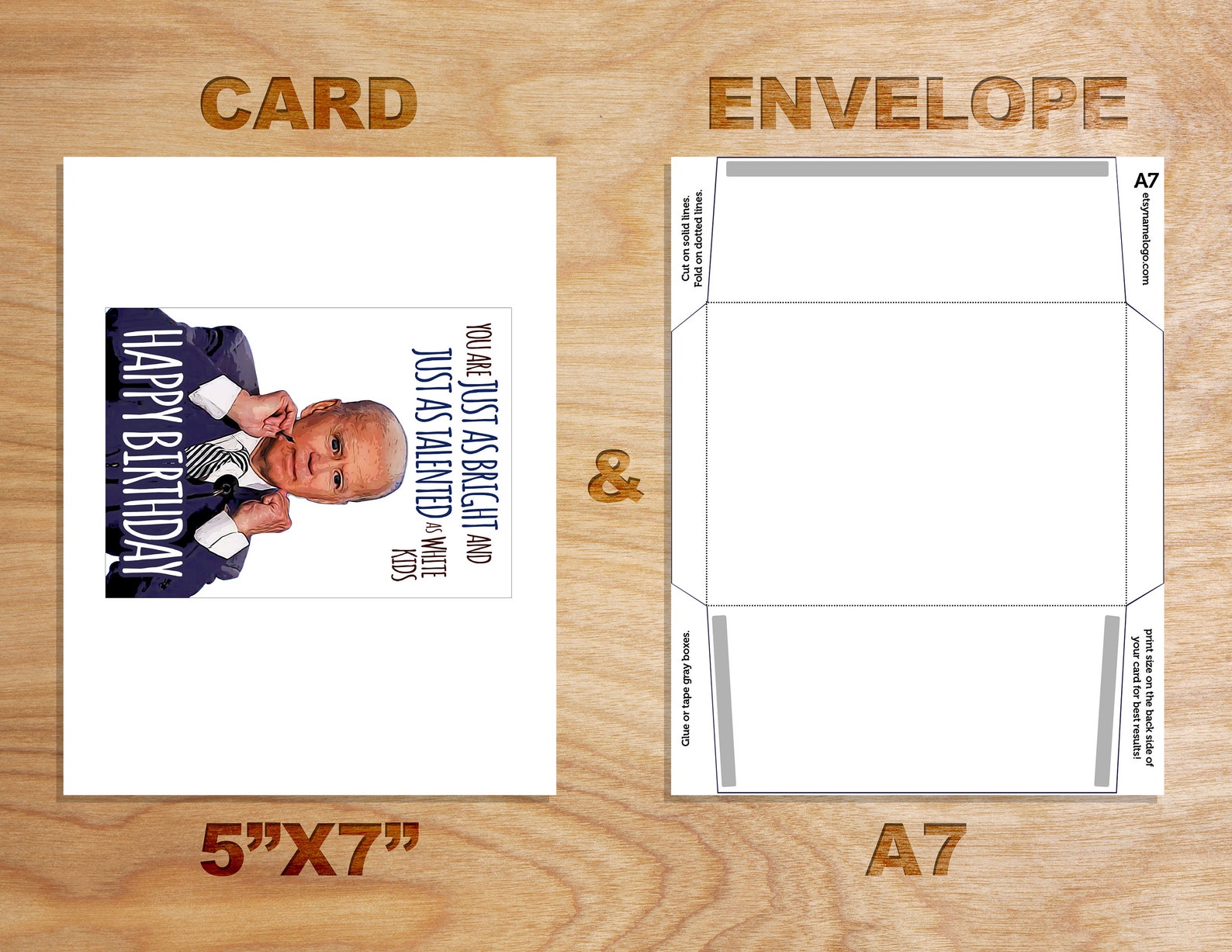 Printable Joe Biden Birthday Card | Just as Bright & Just as Talented ...