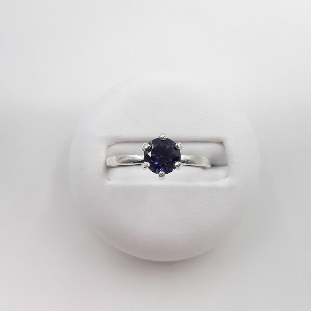 Sterling Silver Iolite Ring - Etsy