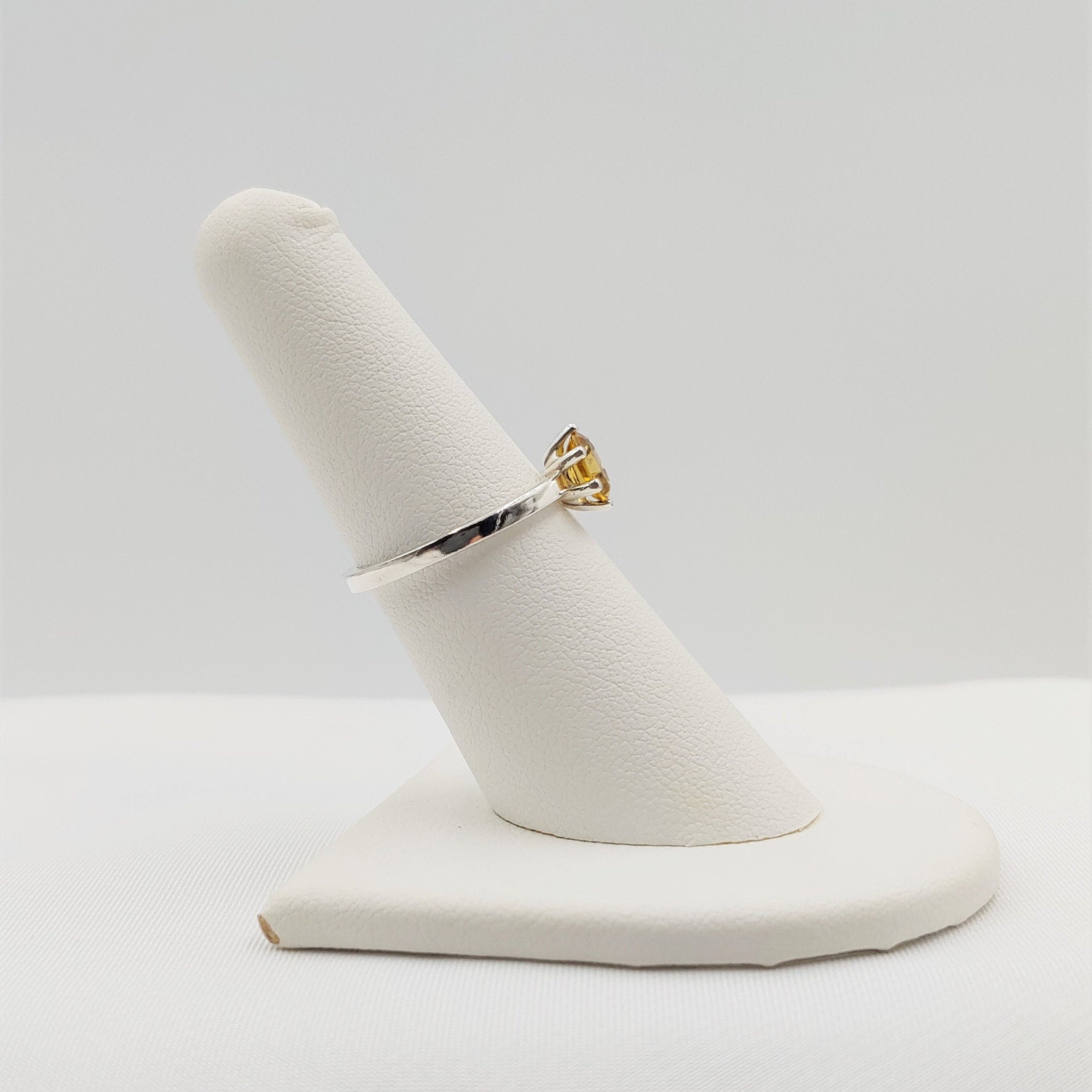 Sterling Silver Citrine Ring | Etsy