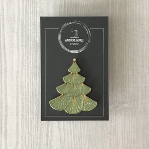 Glitter Christmas Tree Pin, Green Tree, Enamel Lapel Pin, Hard Enamel ...