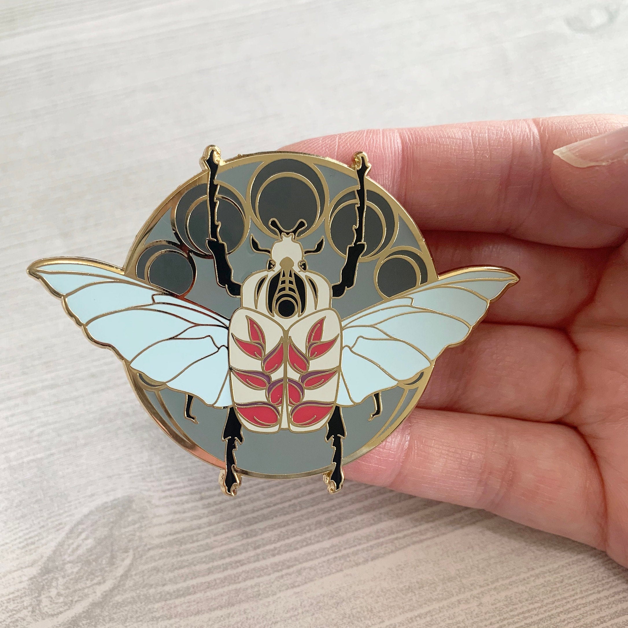 Goliath Beetle Art Nouveau Charity Pin Art Deco Amazon | Etsy