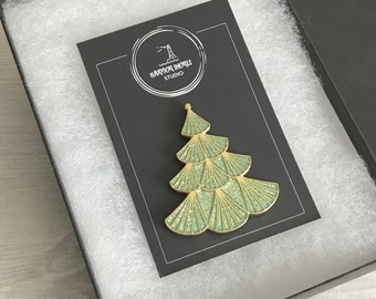 Pink Christmas Tree Enamel Lapel Pin / Buy 3 Pins Get 1 Free - Etsy