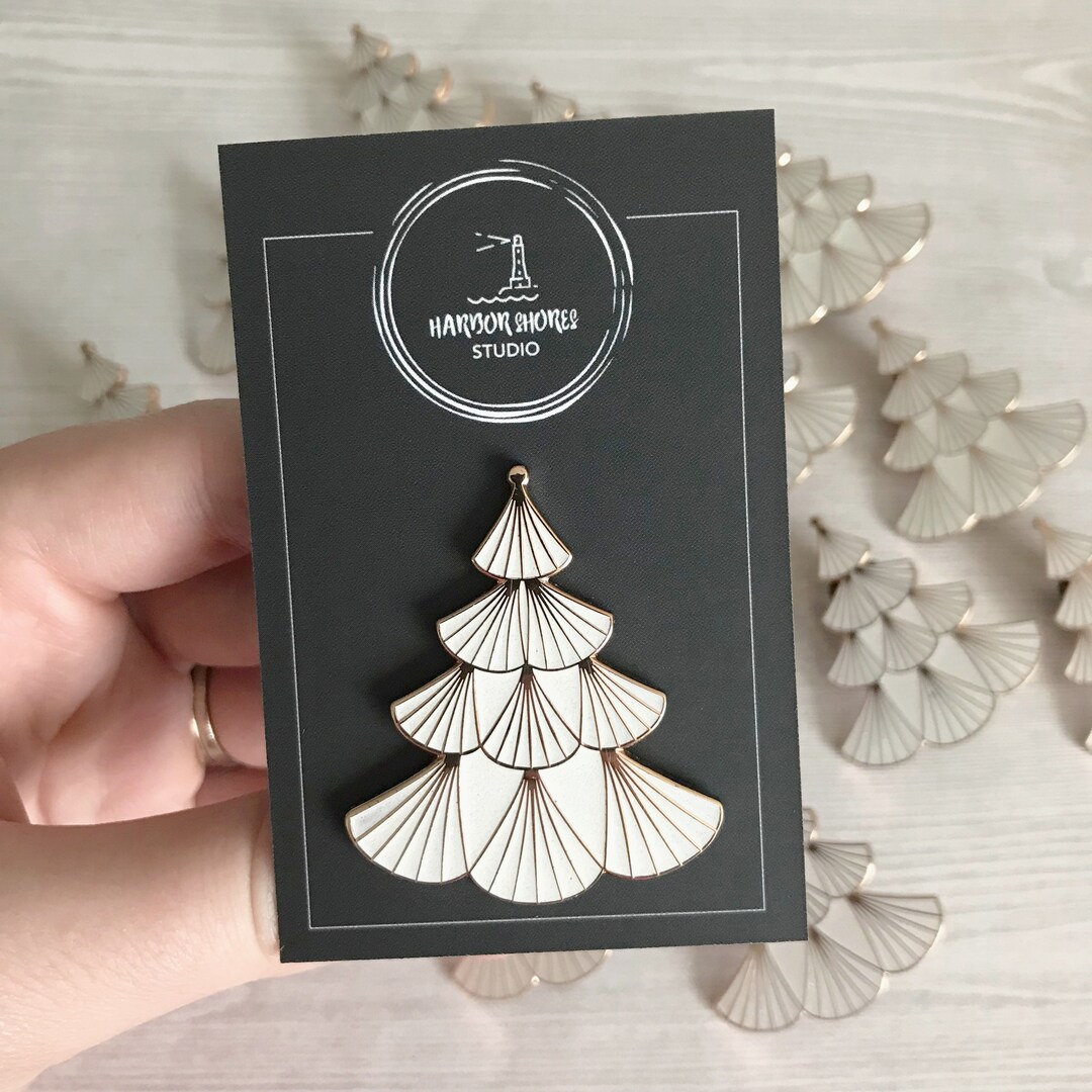 Glitter Christmas Tree Pin, Green Tree, Enamel Lapel Pin, Hard Enamel ...
