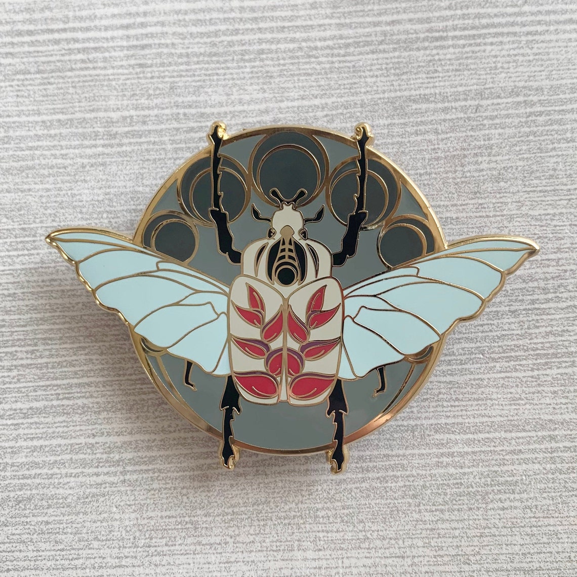 Goliath Beetle Art Nouveau Charity Pin Art Deco Amazon | Etsy