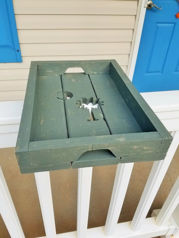 Rustic Wood Tray Palm Tree Half Moon Farmhouse FREE - Etsy