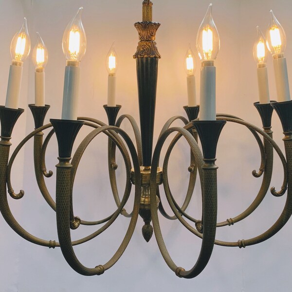 Brass Chandelier - Etsy