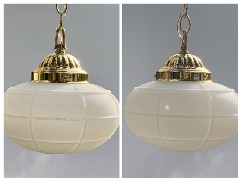 Vintage Pair of MCM Pendant Lights With Longitude and Latitude - Etsy