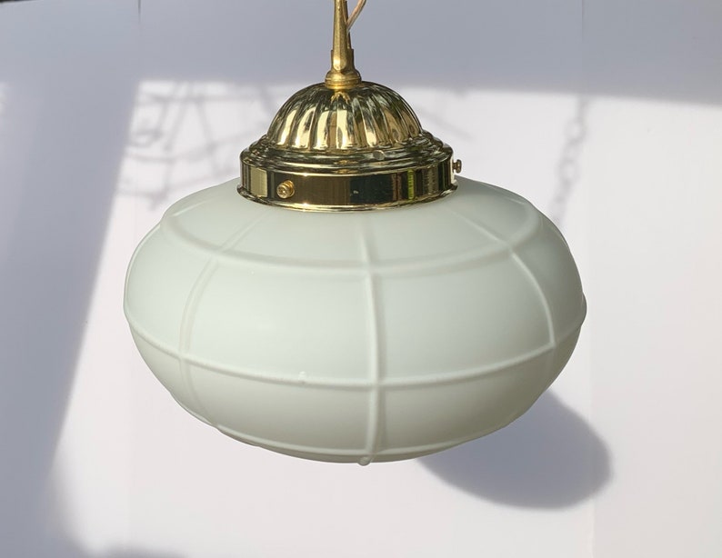 Vintage Pair of MCM Pendant Lights With Longitude and Latitude - Etsy