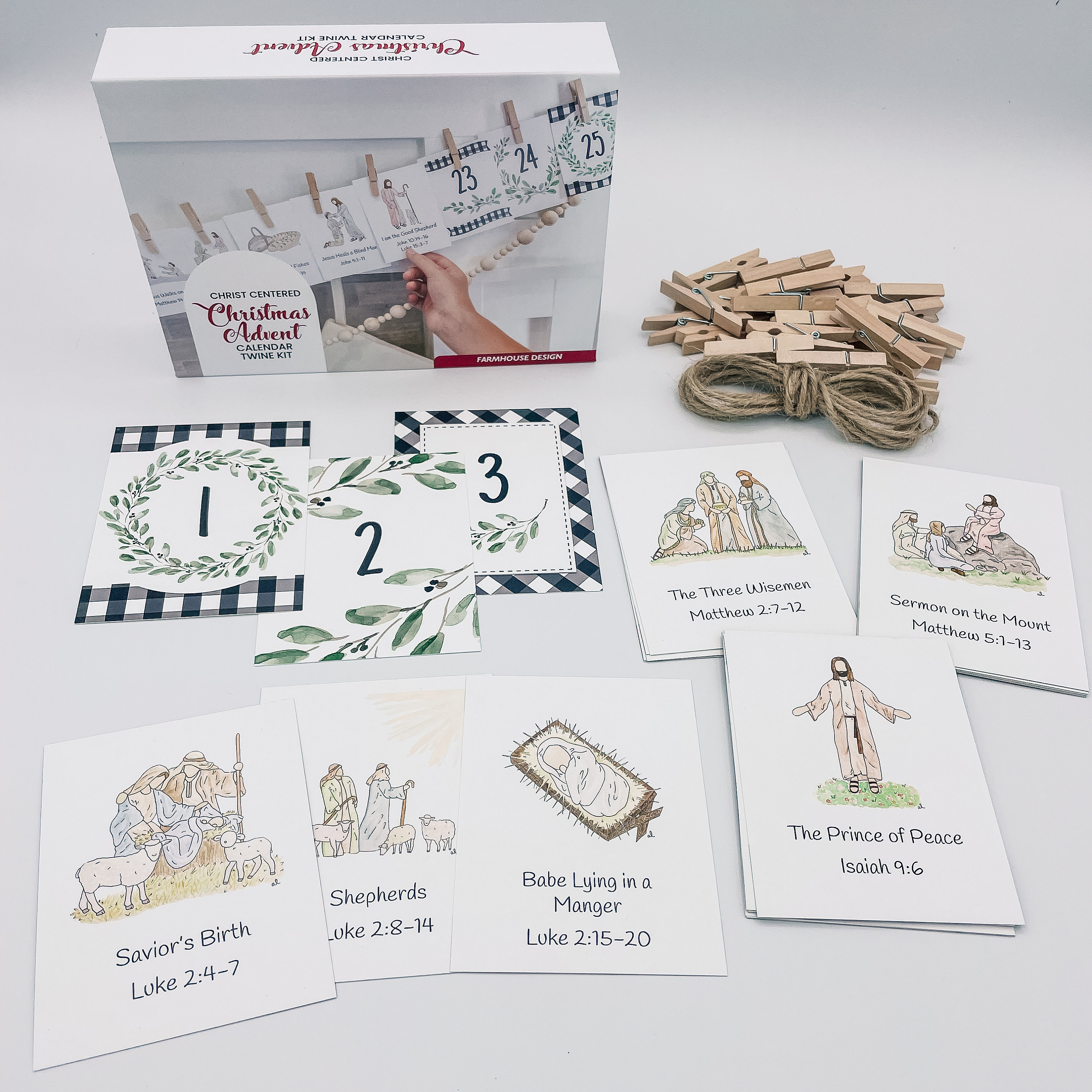 Scripture Advent Calendar for Printable, Christmas Countdown, Bible ...