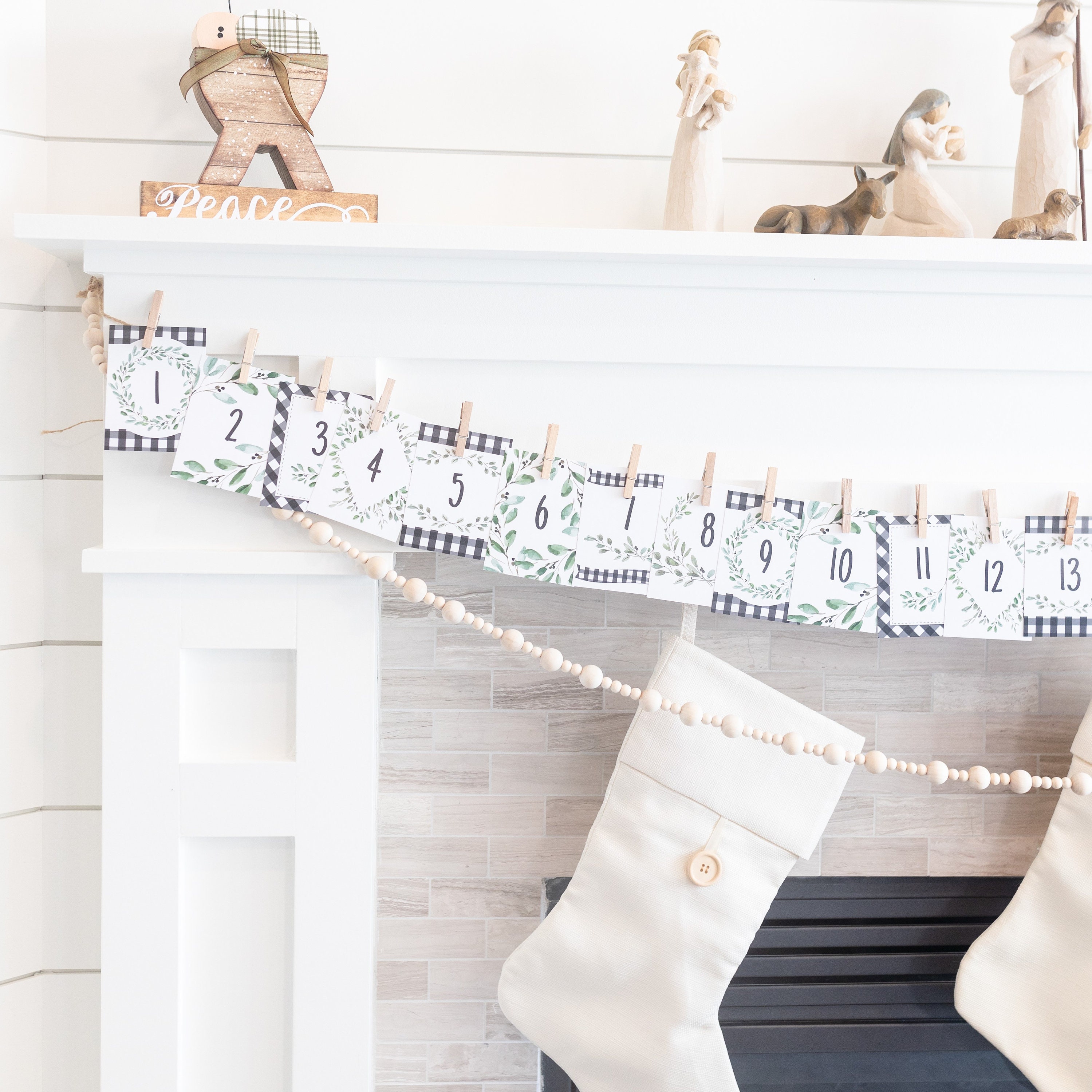 Scripture Advent Calendar for Printable, Christmas Countdown, Bible ...
