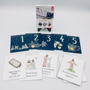Advent Scripture Cards, Nativity Advent Calendar, Jesus Christ Advent ...