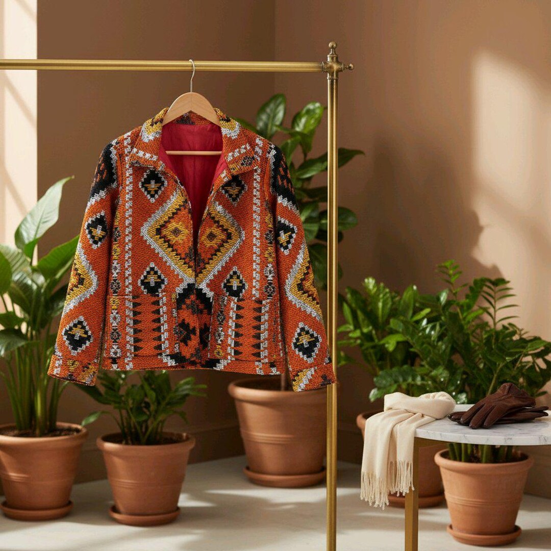 Handcrafted Traditional Jacket – Vintage-inspired Elegant Outerwear ...