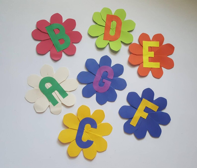 Alphabet Flowers - Etsy
