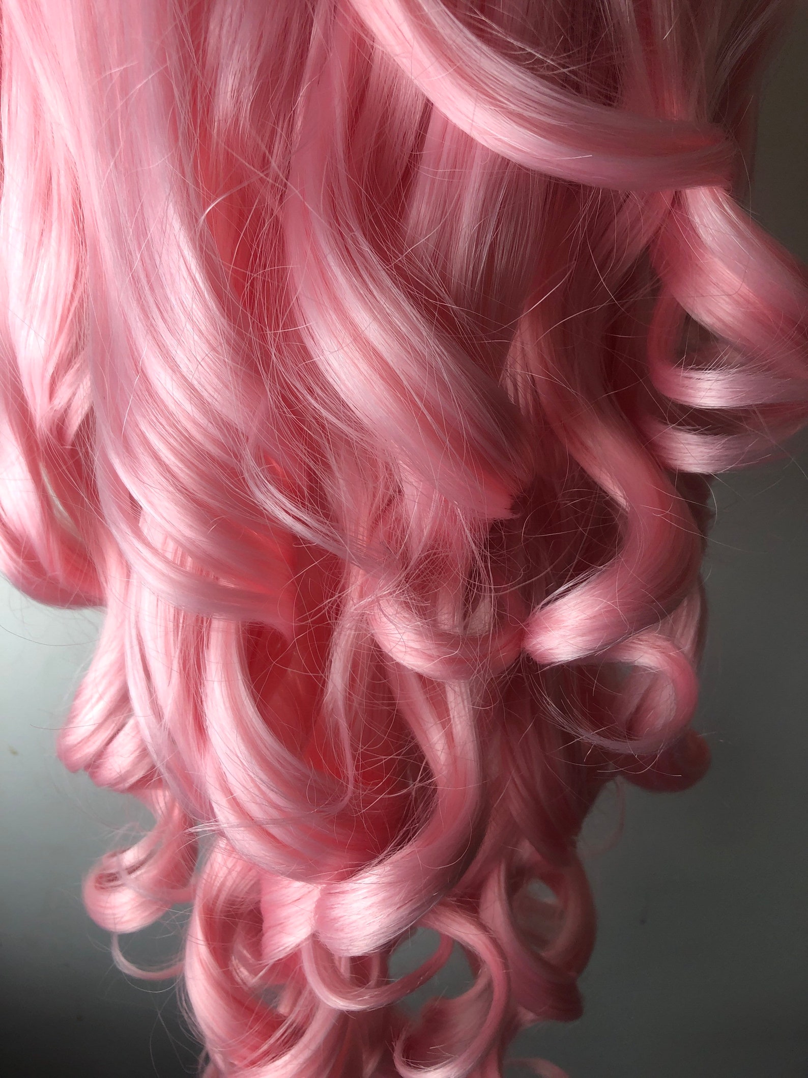 24 Pink Body Wavy Curly Lace Front Wig NEW - Etsy