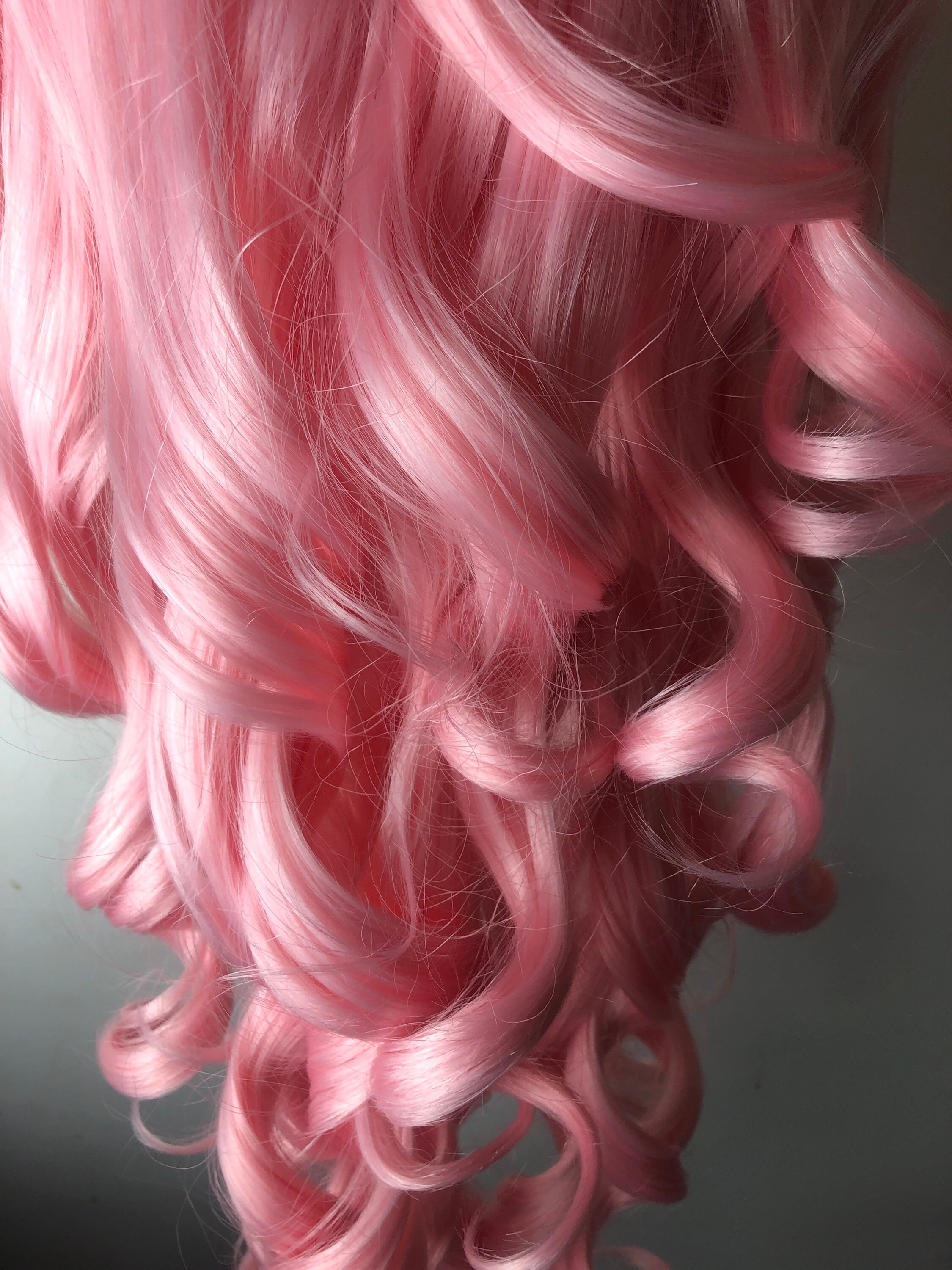 24 Pink Body Wavy Curly Lace Front Wig NEW | Etsy