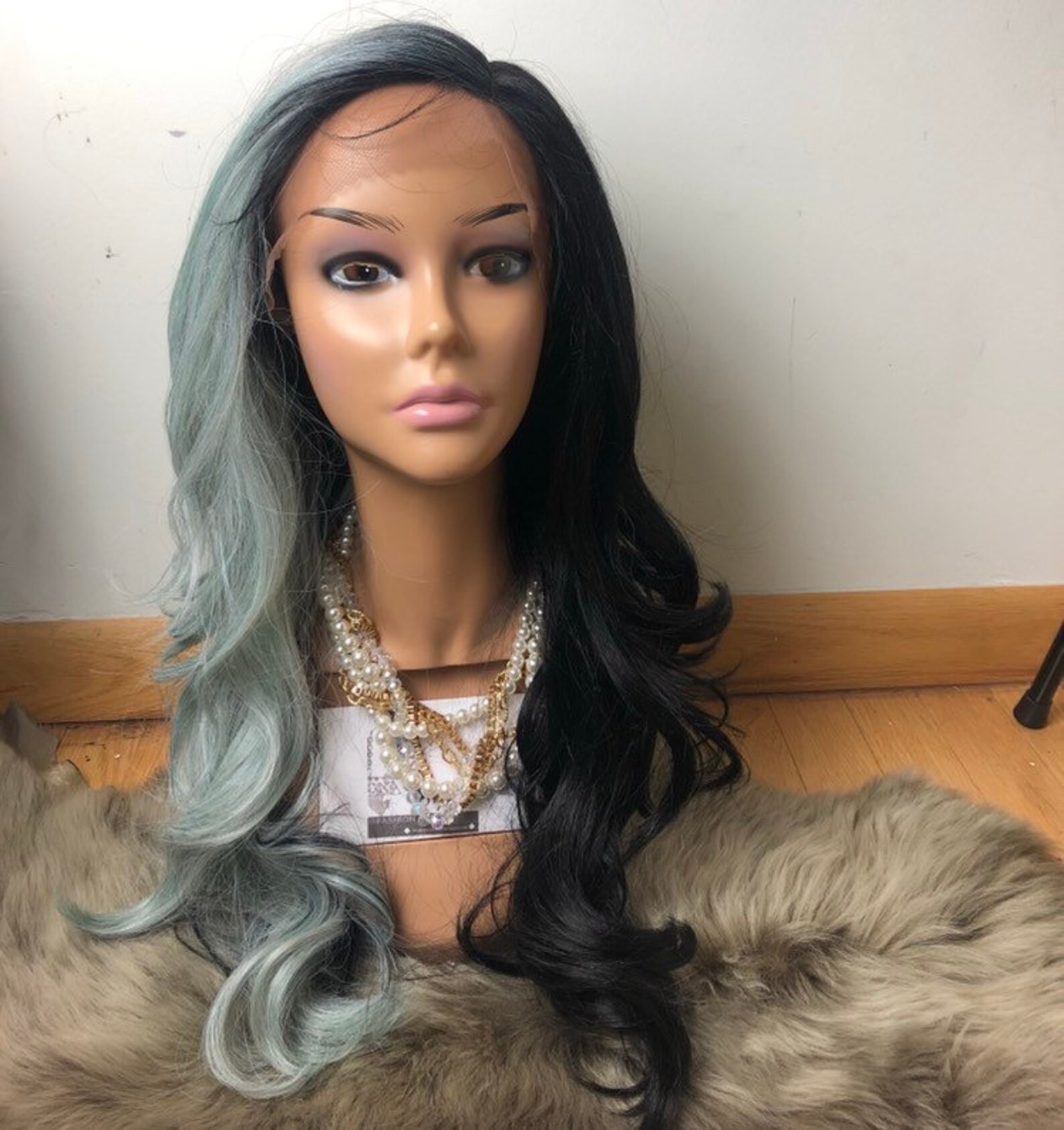 Lexi 20 Blue Split Dye Lace Front Wig NWT 5 Front Parting - Etsy