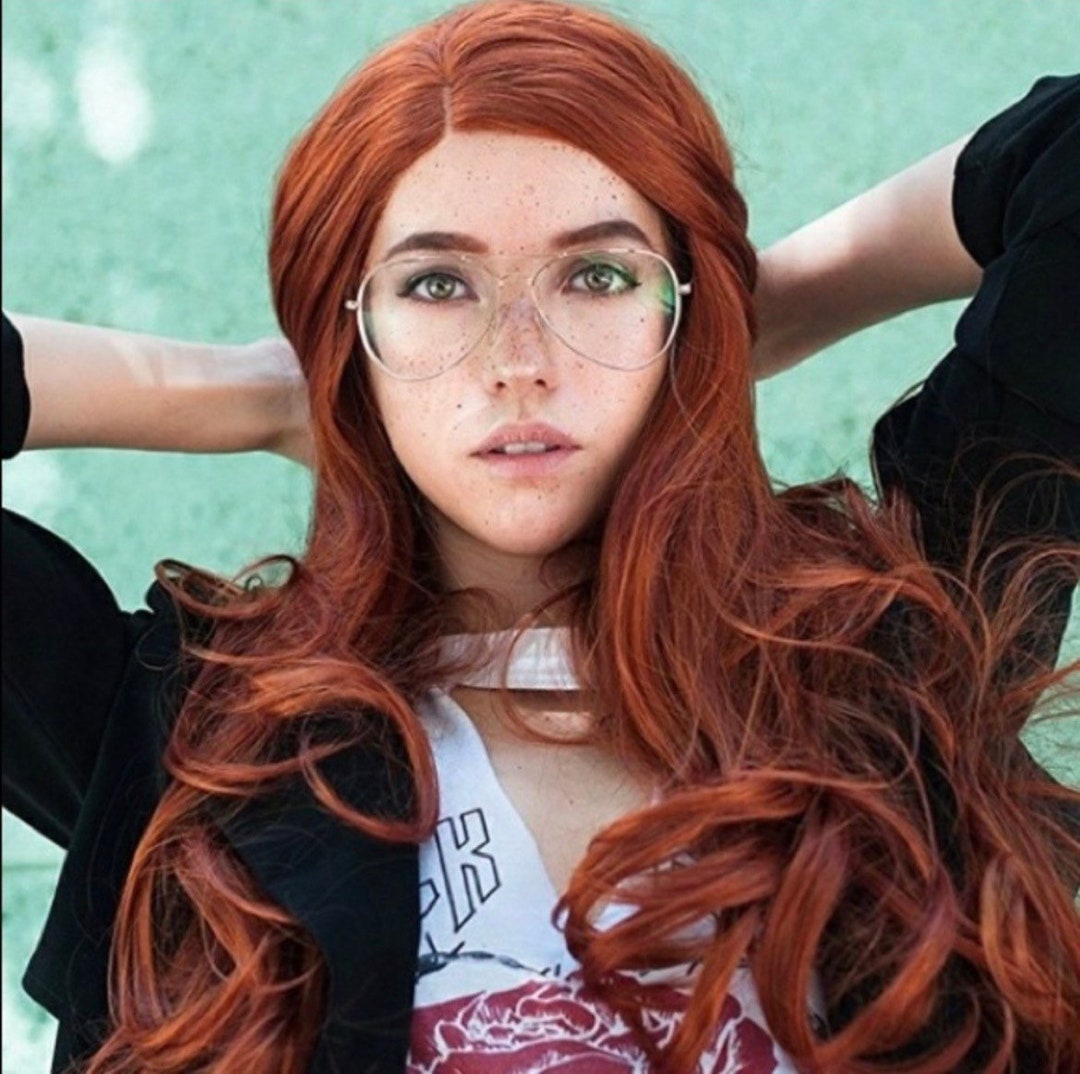 22 COPPER Red Body Wavy Lace Front Wig NEW - Etsy