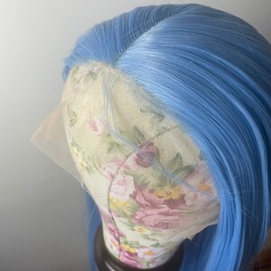 22 Blue Straight Middle Part Lace Front Wig NEW - Etsy