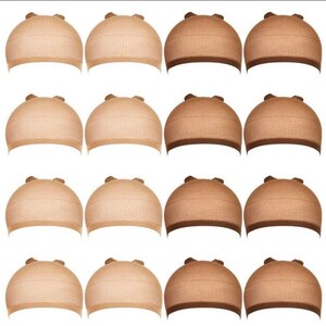 16 Pack MIXED Brown Nylon Stocking Wig Caps NEW - Etsy