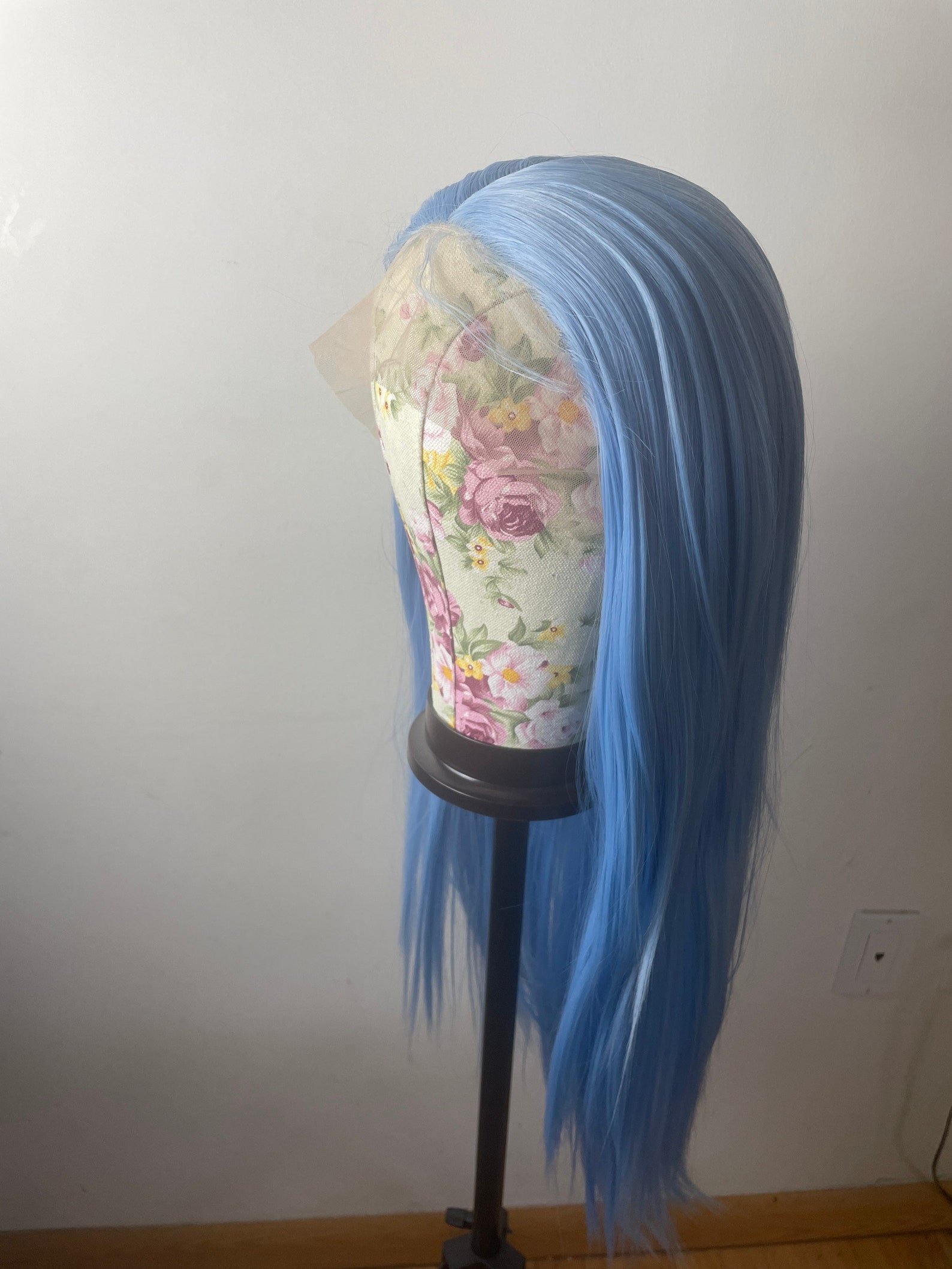 22 Blue Straight Middle Part Lace Front Wig NEW - Etsy