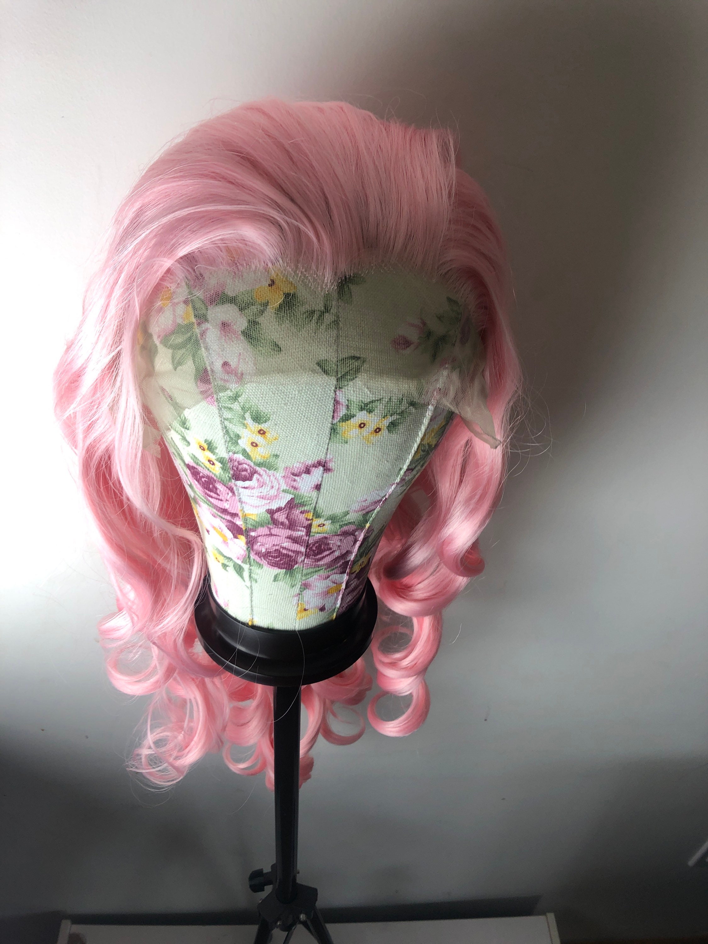 24 Pink Body Wavy Curly Lace Front Wig NEW | Etsy