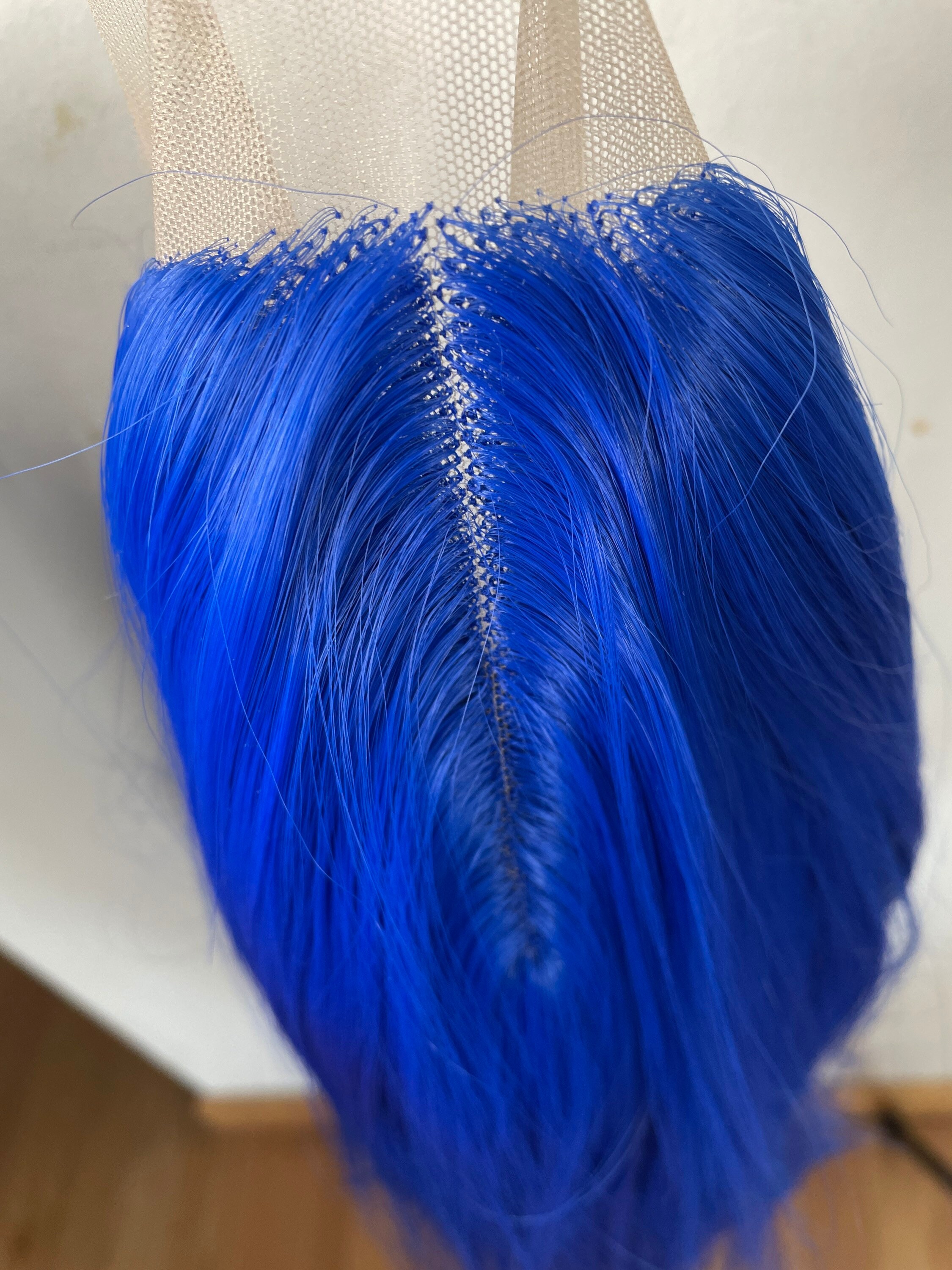 24 Blue Long Straight Lace Front Wig NEW - Etsy UK