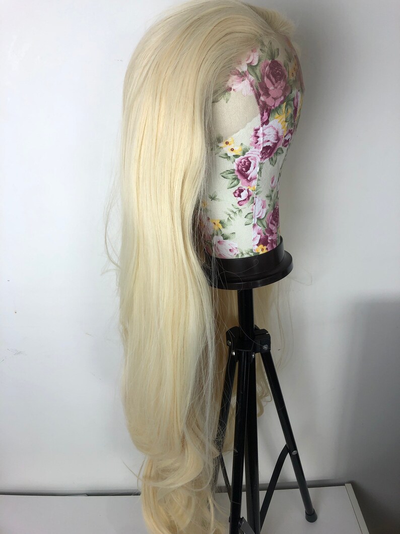Abby 30 Inch Straight Blonde Long Beautiful Lace Front Wig | Etsy
