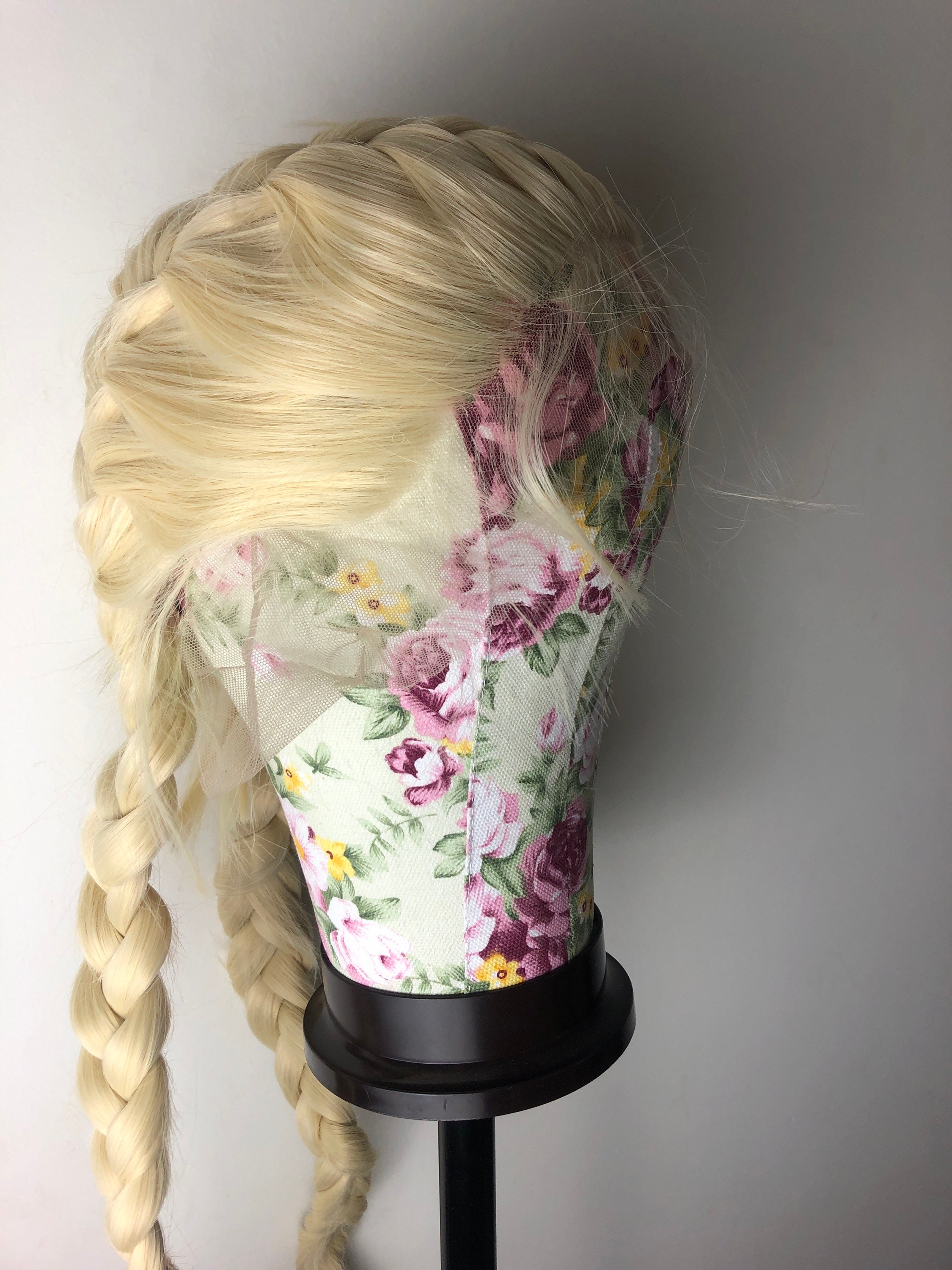 24 613 BLONDE Dutch Braided Lace Front Wig NEW Pre Plucked | Etsy