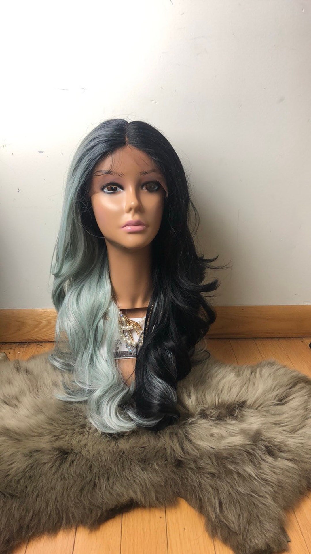 Lexi 20 Blue Split Dye Lace Front Wig NWT 5 Front Parting - Etsy
