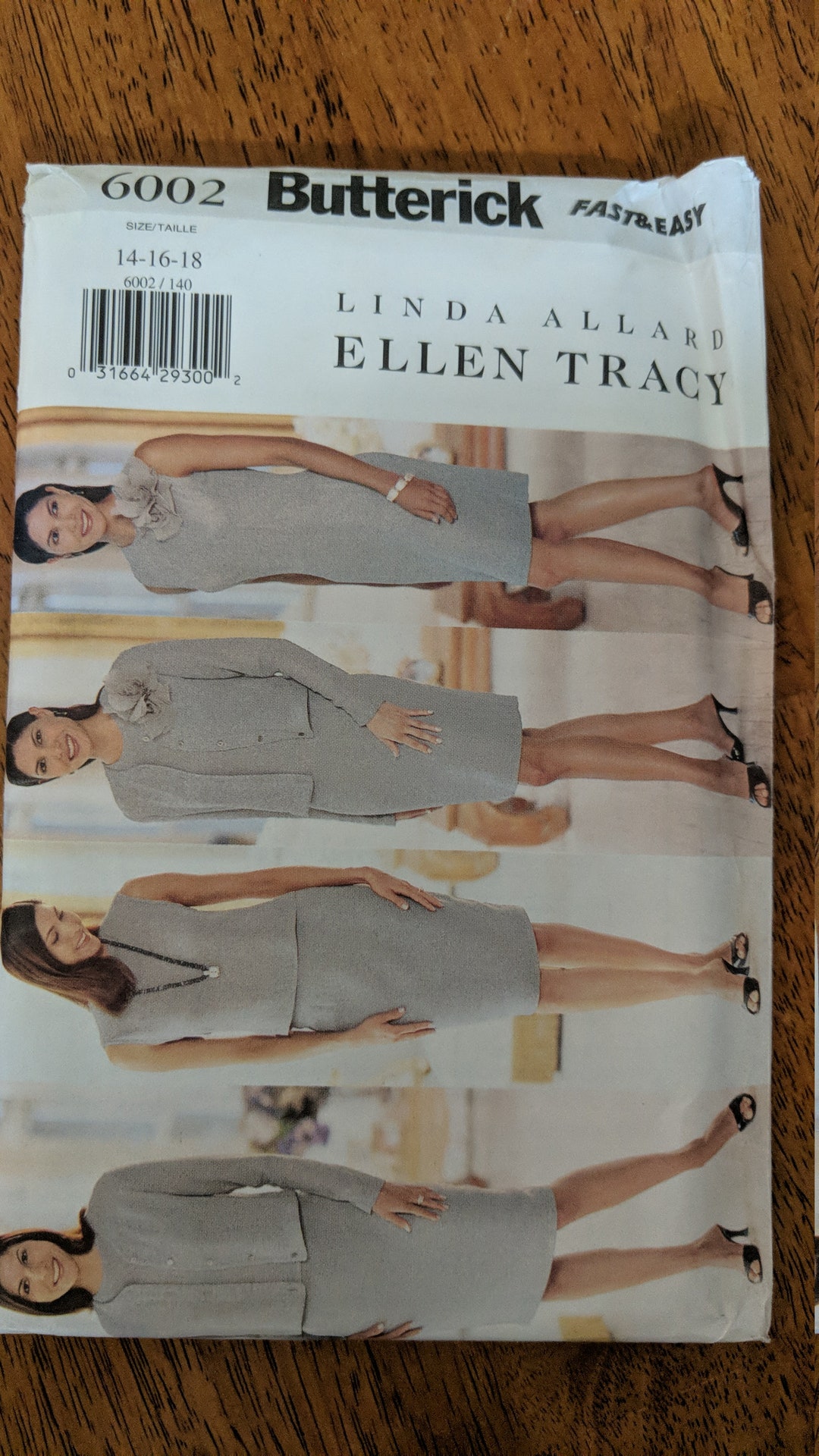 Butterick 6002 Sewing Pattern Dressmaking Pattern - Etsy