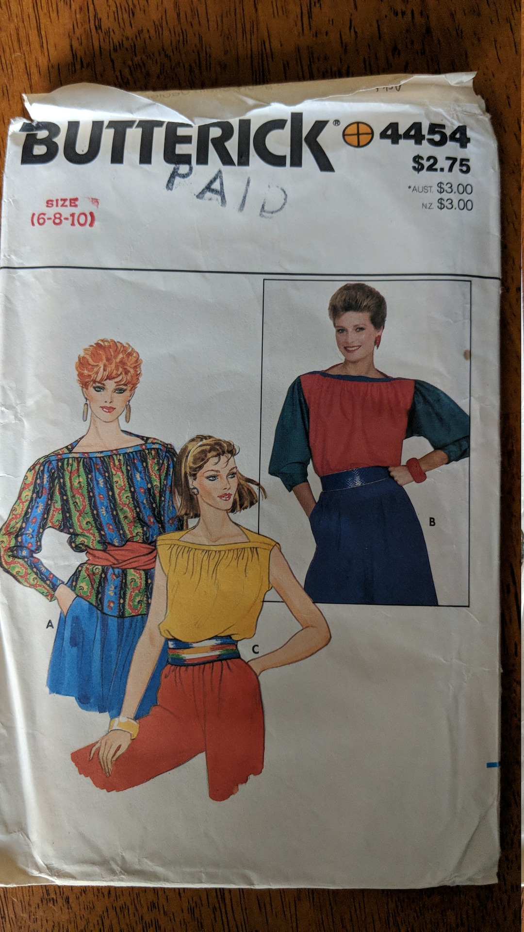 Butterick 4454 Sewing Pattern Dressmaking Pattern - Etsy