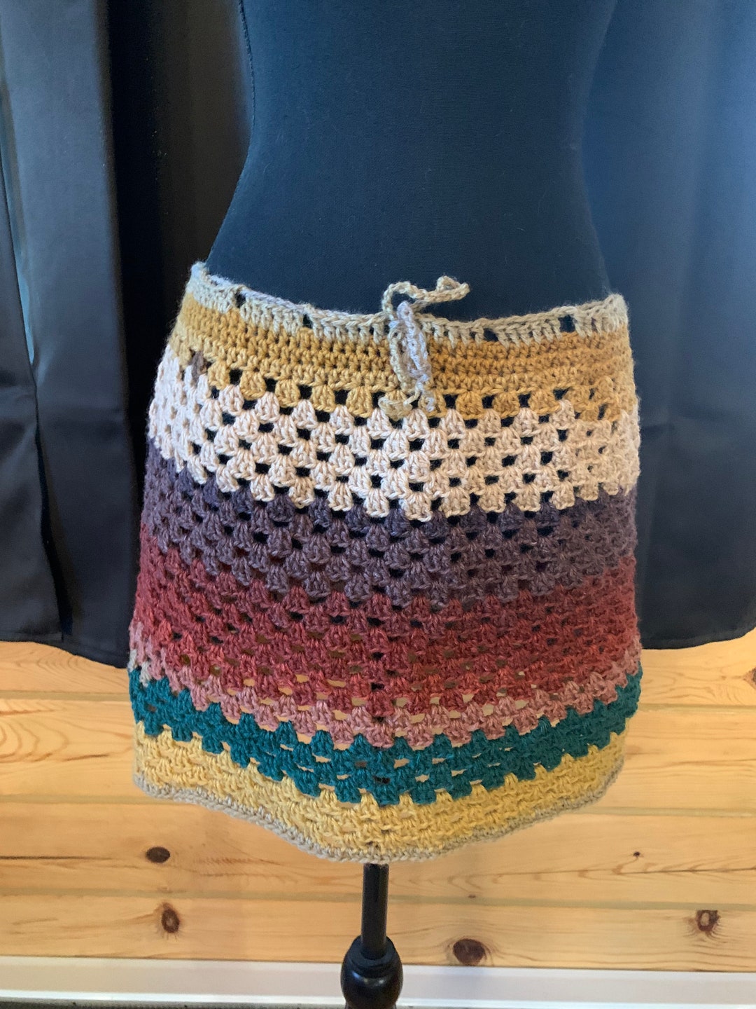 Skirt. Crochet Skirt. Crochet Bum Warmer. Swim Suit Skirt Cover Up ...