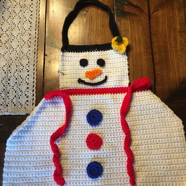 Snowman Apron - Etsy