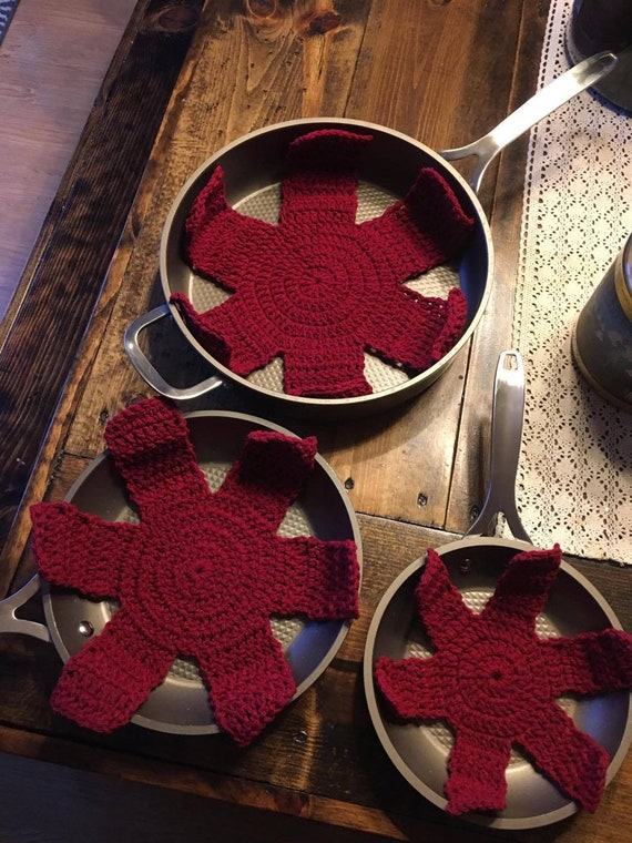 Crochet Pan Protectors set of 3 | Etsy
