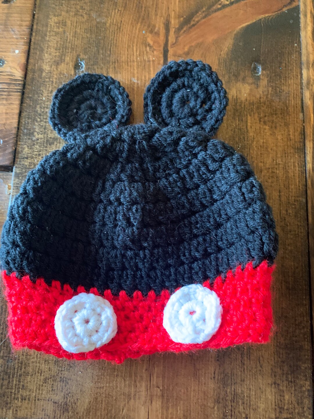 Baby Mickey Mouse Hat. 6 Month Plus Warm Hat. - Etsy