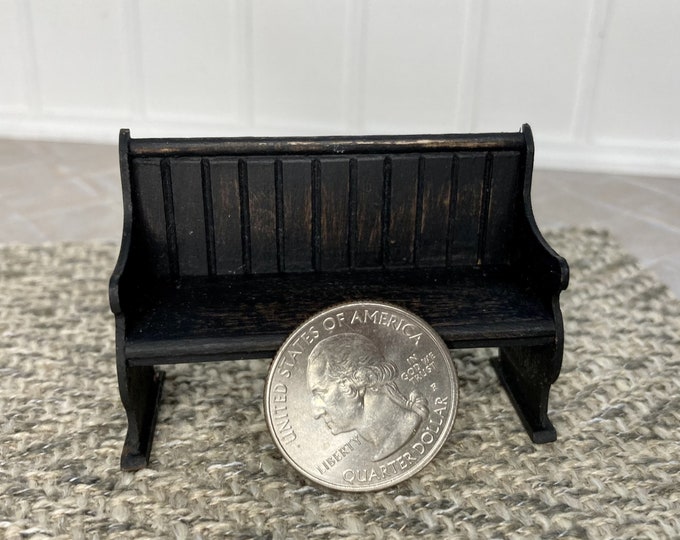 1:24 Scale Dollhouse Bench, Half Scale Bench, Dollhouse Bench Seat ...
