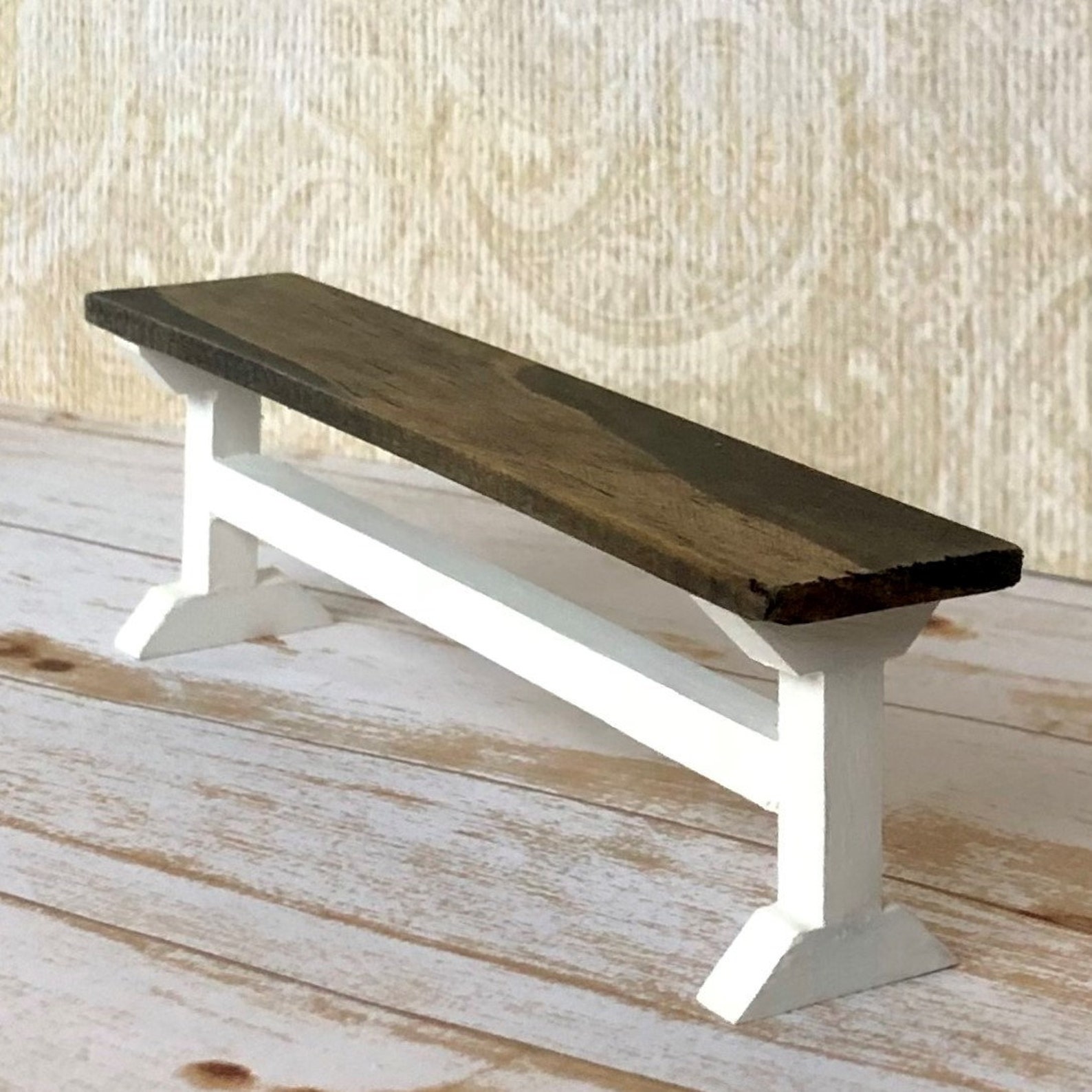 1:12 Scale Dollhouse Bench Miniature Table Bench Miniature - Etsy