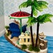 1:12 Scale Miniature Beach Scene, Adirondack Chair, Beach Bum ...