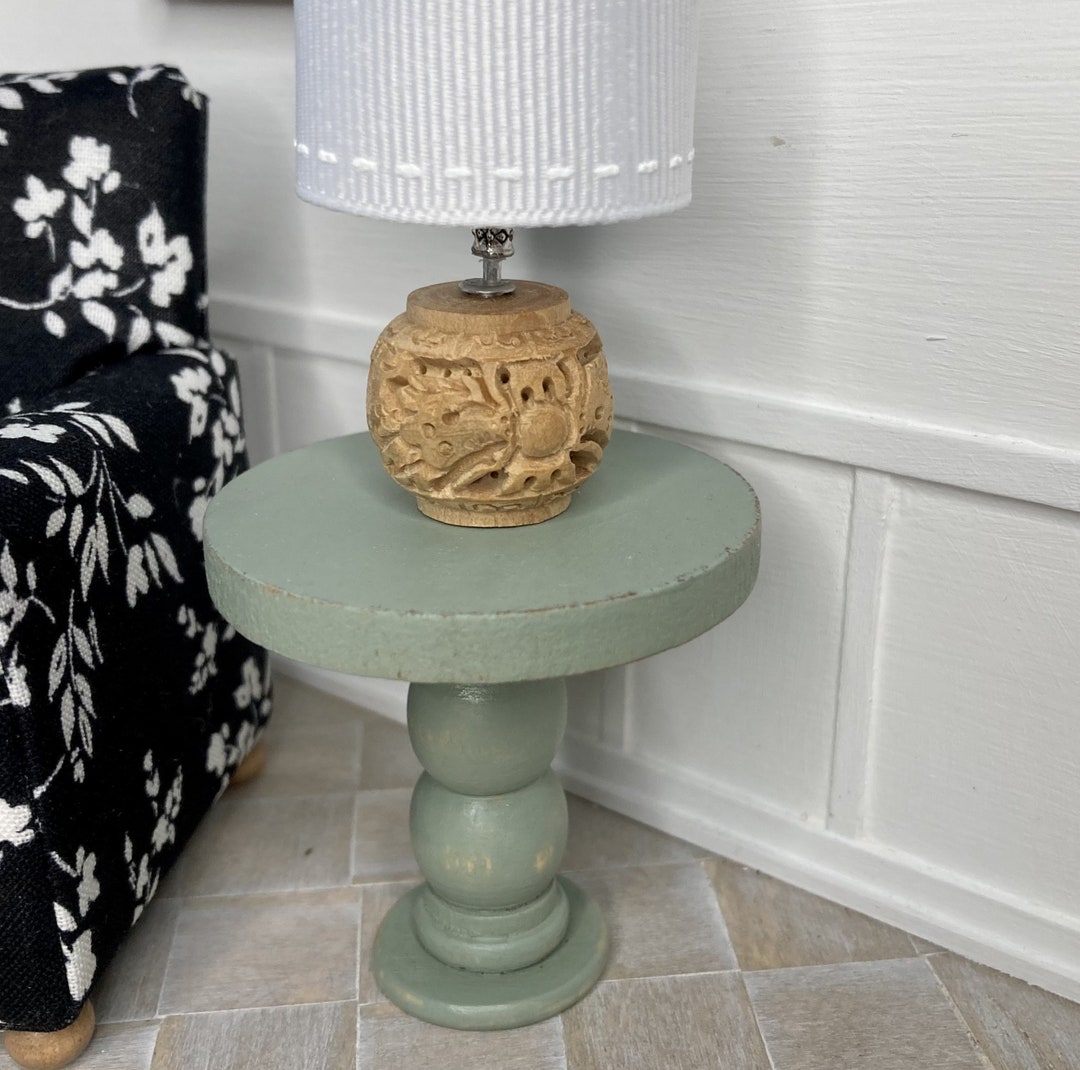 Dollhouse Side Table Miniature Side Table Round End Table - Etsy